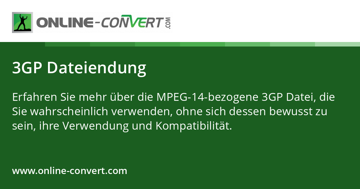 3GP Dateiendung