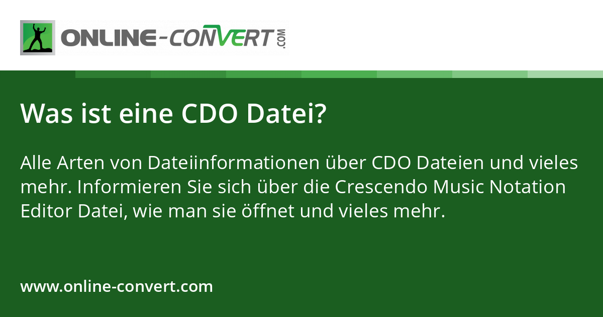 Was ist eine CDO Datei?