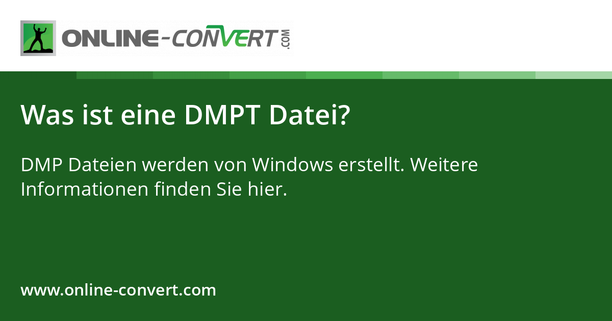 Was ist eine DMPT Datei?
