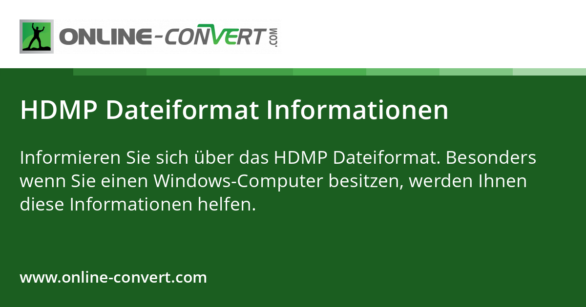 HDMP Dateiformat Informationen