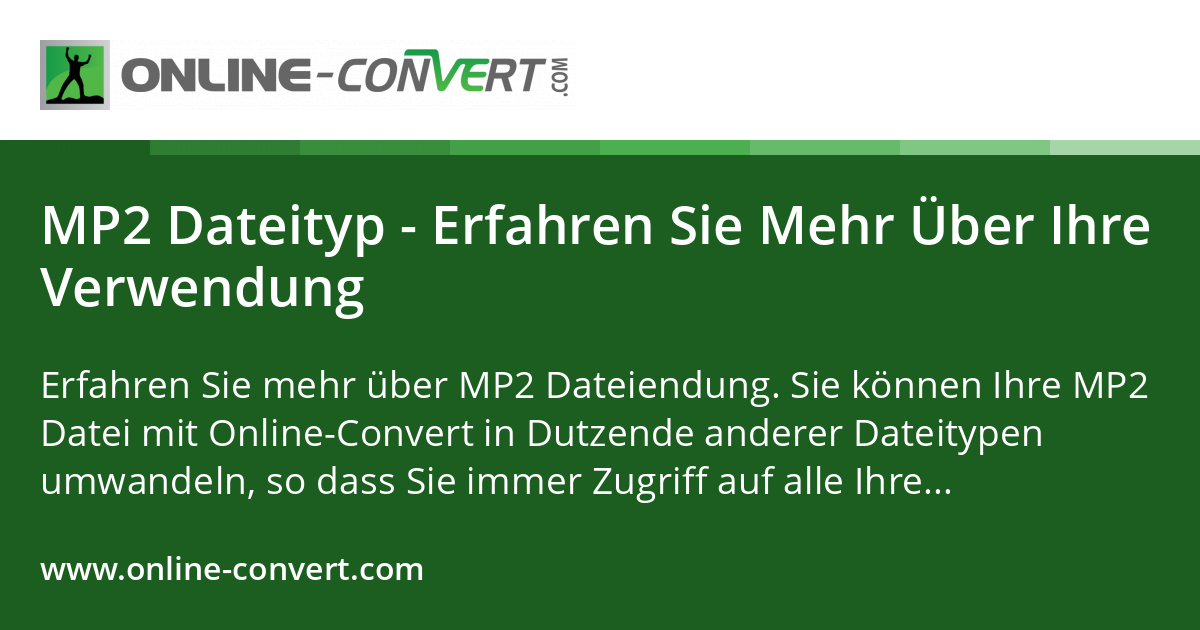 MP2 Dateityp - Erfahren Sie Mehr Über Ihre Verwendung