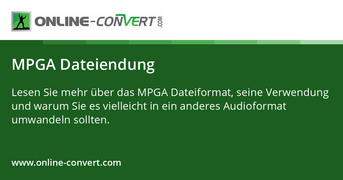 MPGA Dateiendung