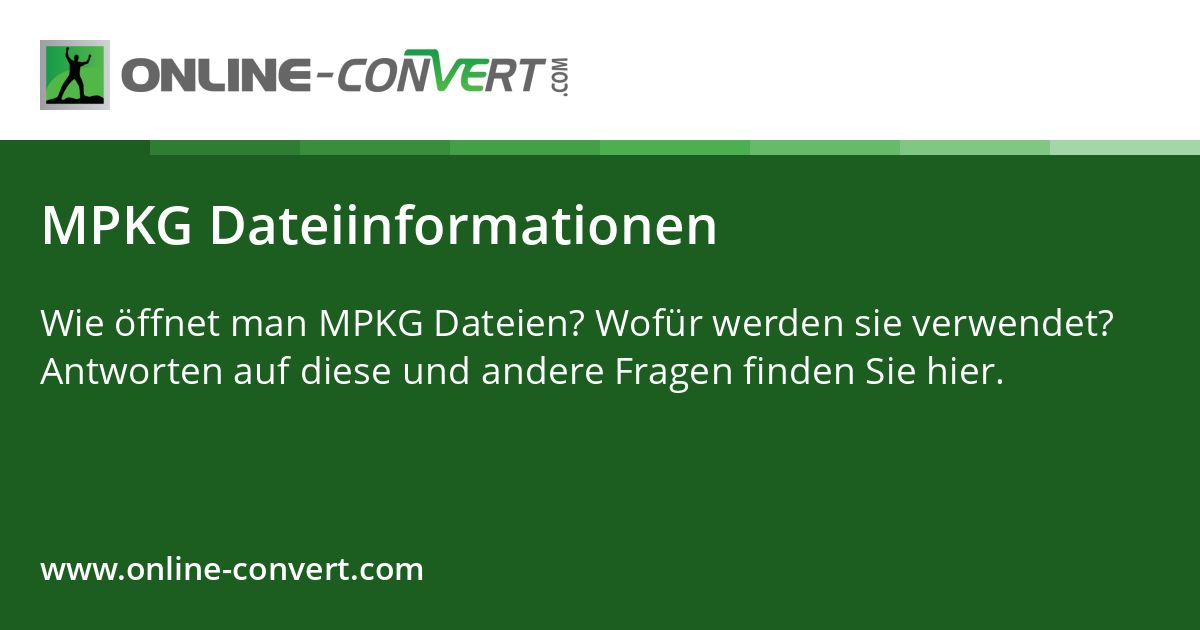 MPKG Dateiinformationen