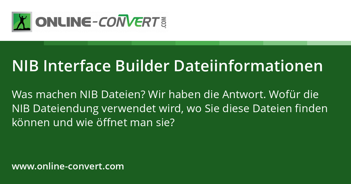 NIB Interface Builder Dateiinformationen