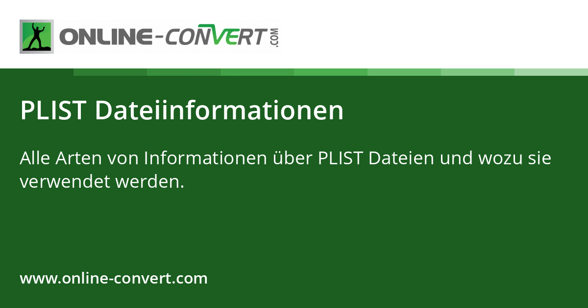 PLIST Dateiinformationen