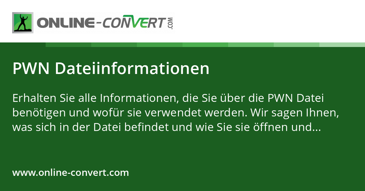 PWN Dateiinformationen