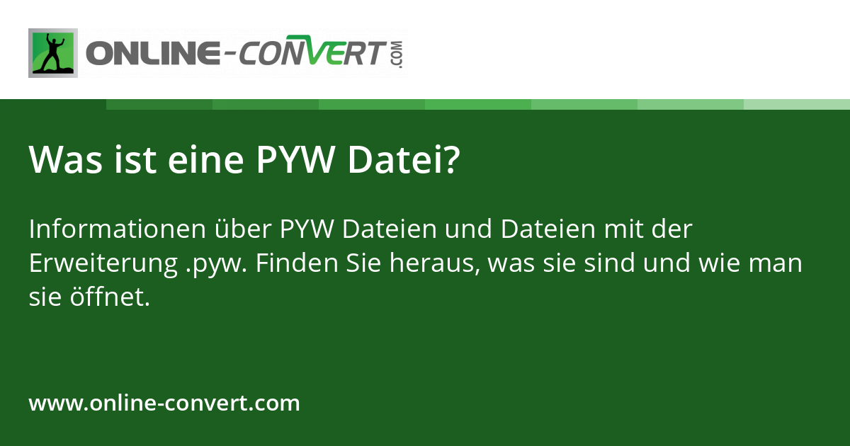 Was ist eine PYW Datei?