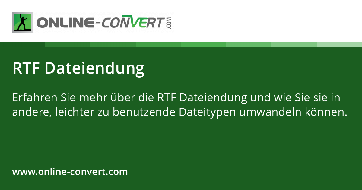 RTF Dateiendung