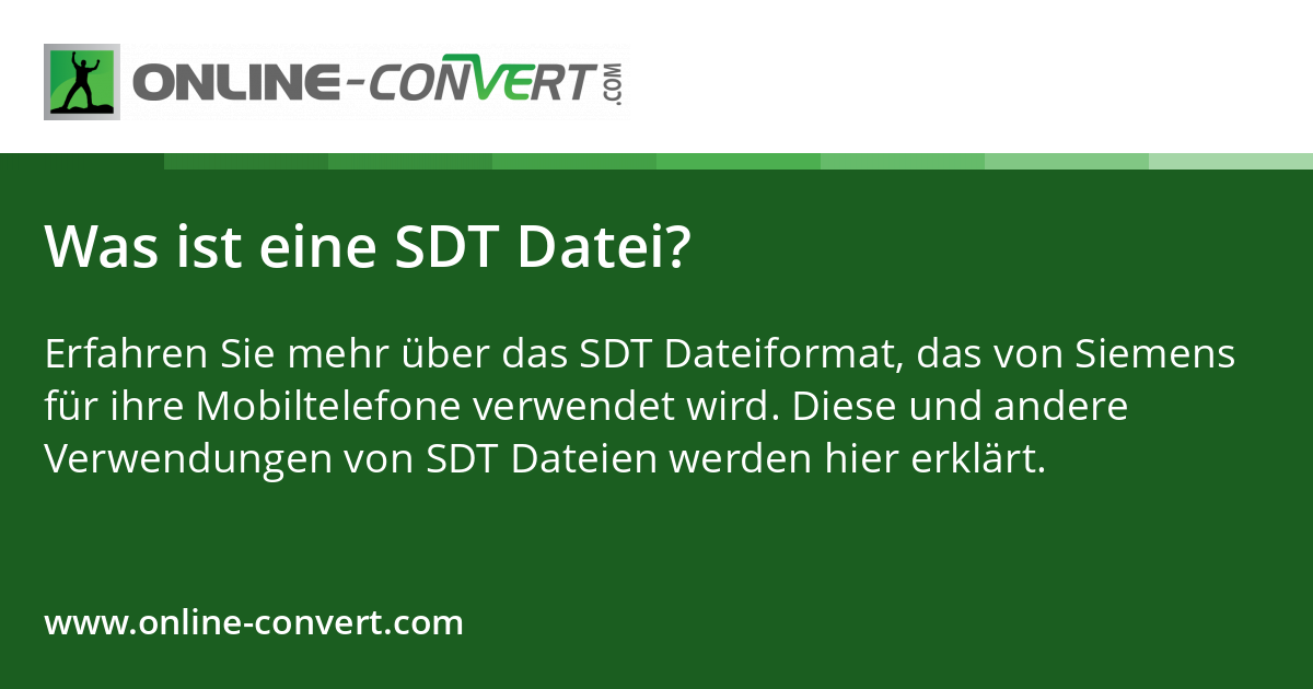 Was ist eine SDT Datei?
