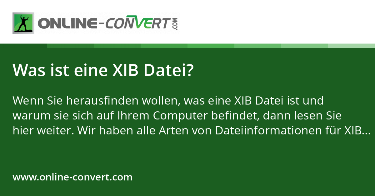 Was ist eine XIB Datei?