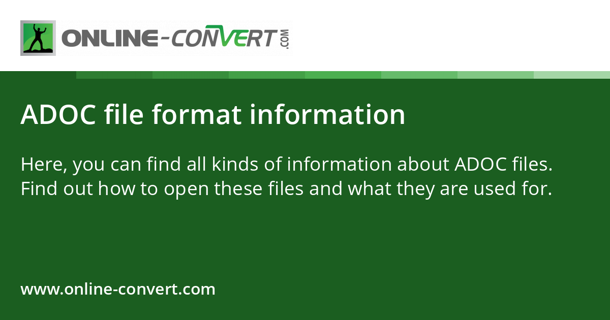 ADOC file format information
