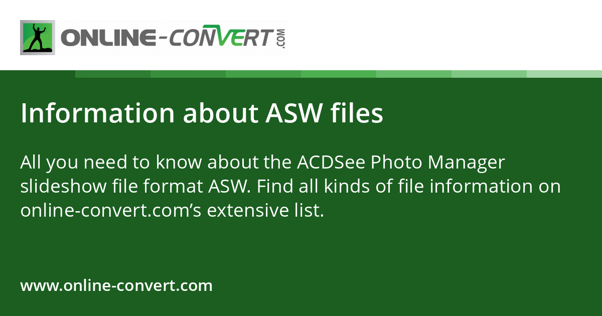 Information about ASW files