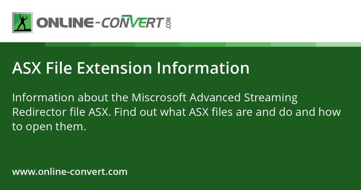 ASX File Extension Information