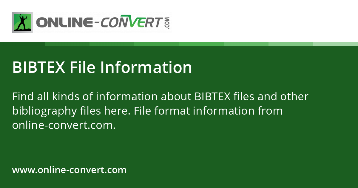 BIBTEX File Information