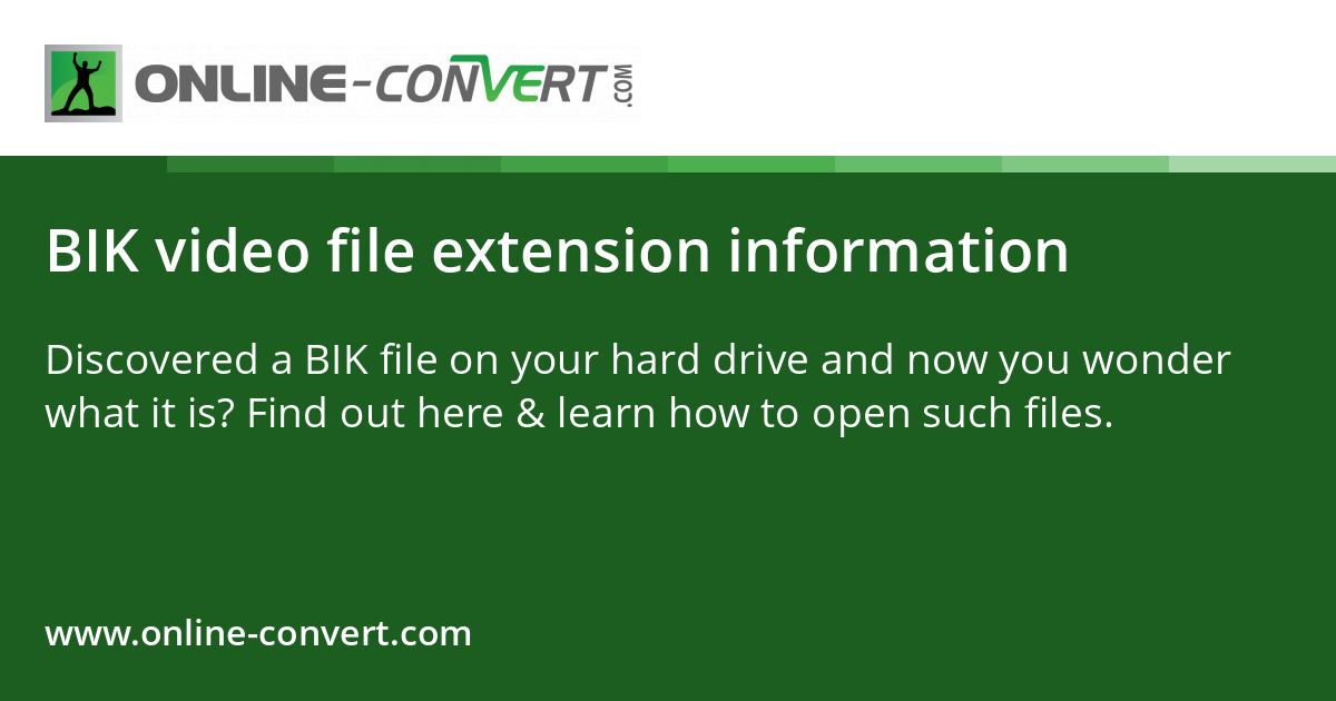 BIK video file extension information