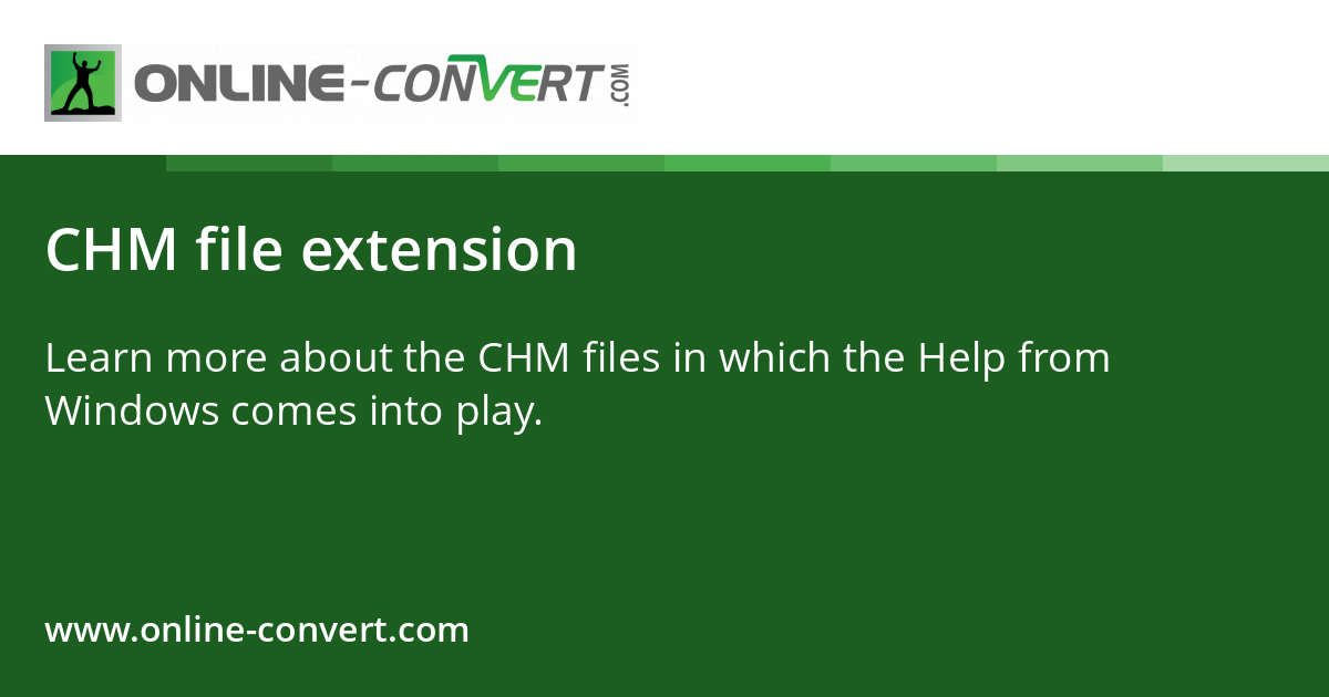 CHM file extension