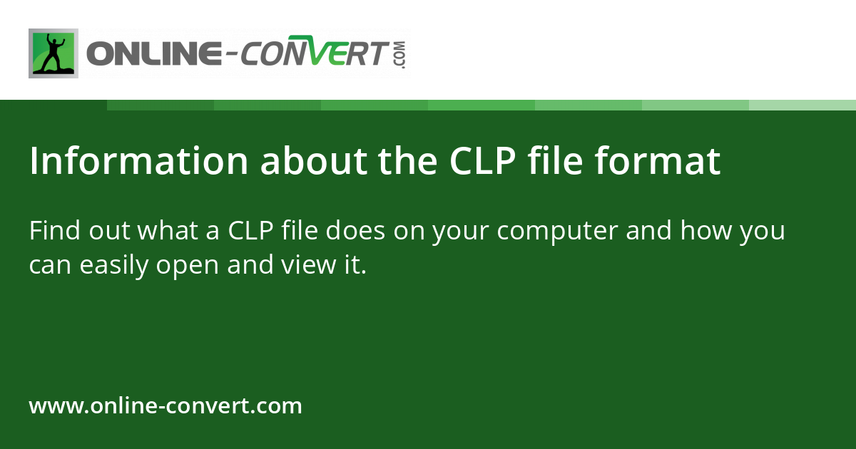 Information about the CLP file format