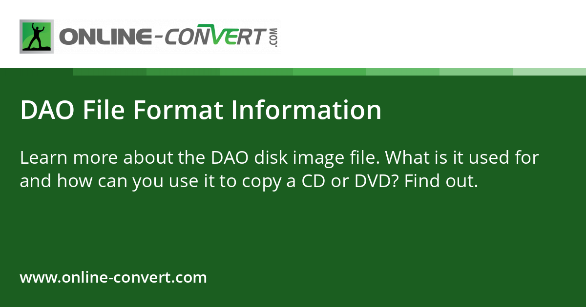 DAO File Format Information