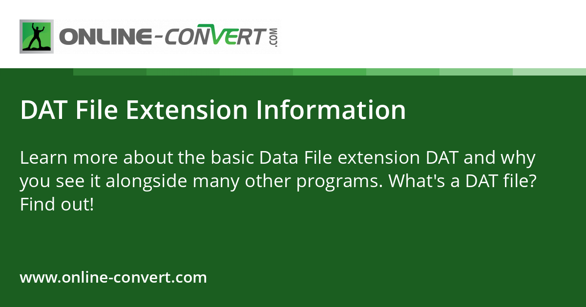 DAT File Extension Information