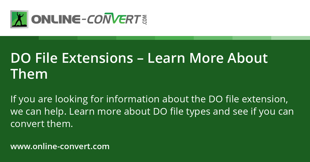 DO File Extensions – Learn More About Them