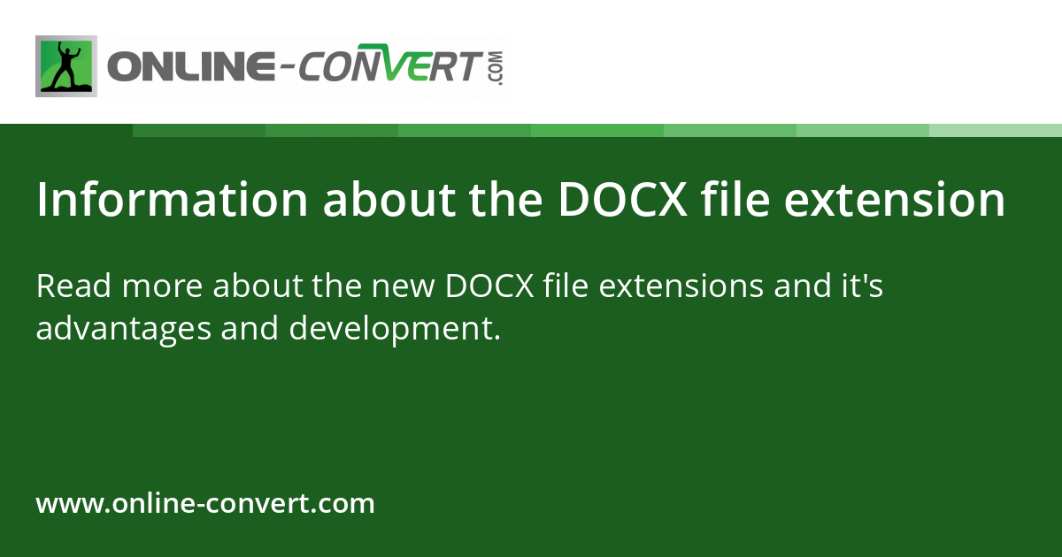 Information about the DOCX file extension