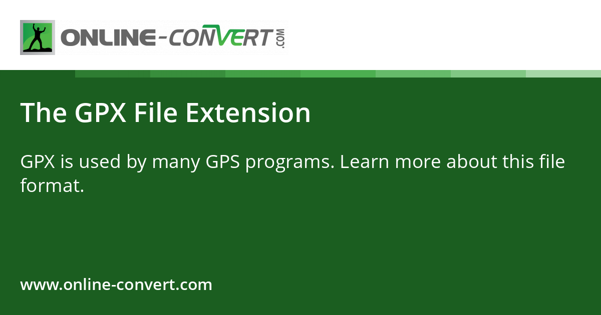 The GPX File Extension