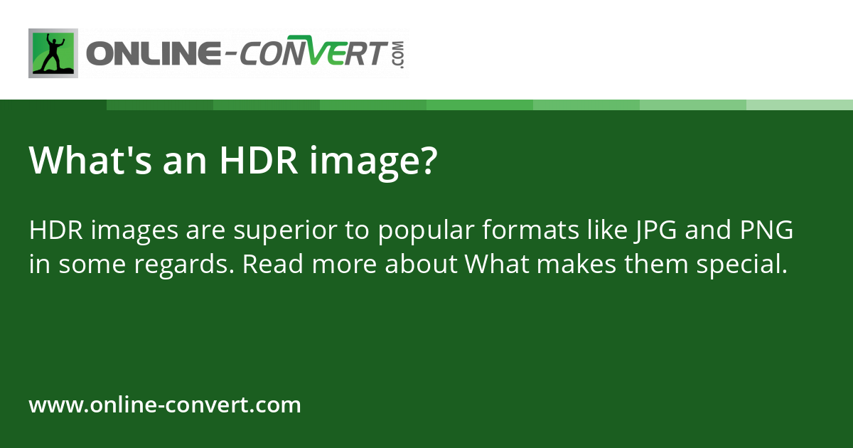 What's an HDR image?