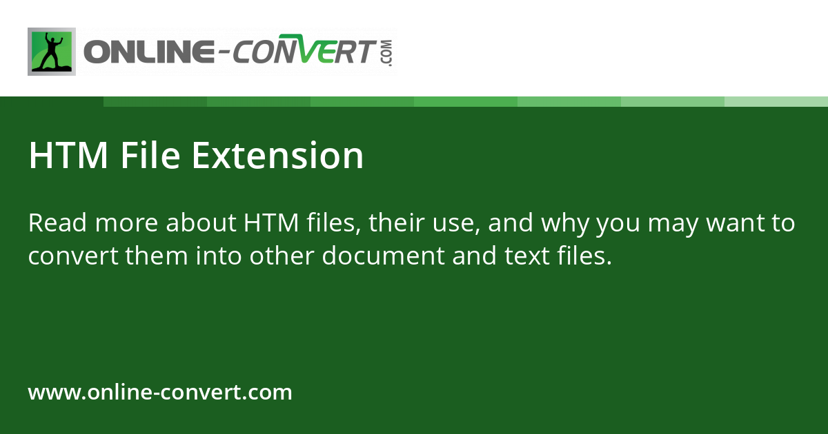 HTM File Extension