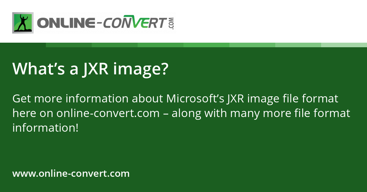 What’s a JXR image?