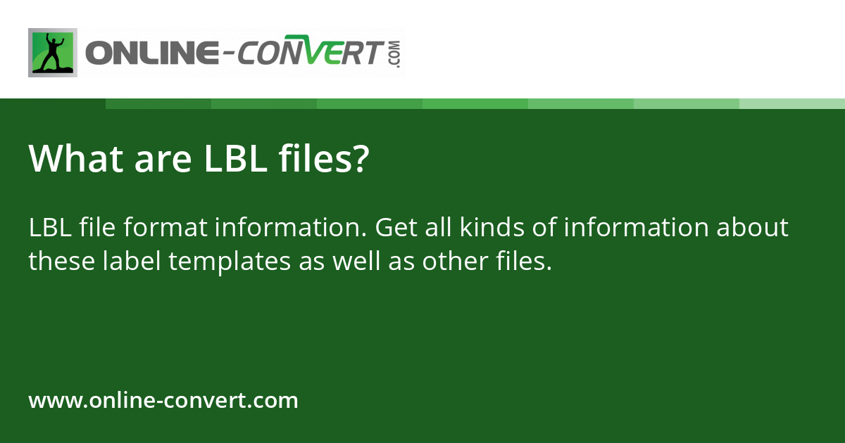 What are LBL files?
