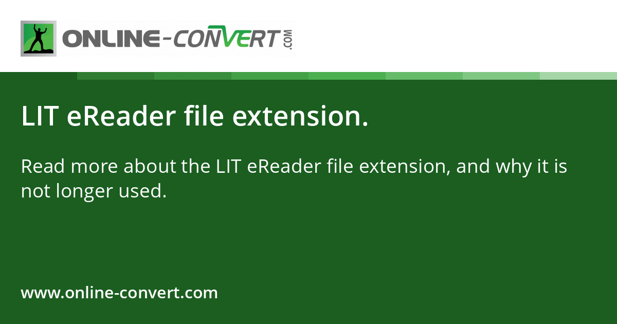 LIT eReader file extension.