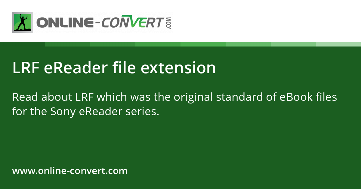 LRF eReader file extension