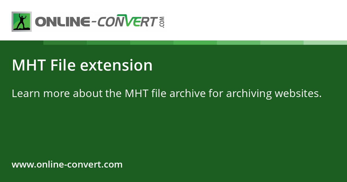 MHT File extension