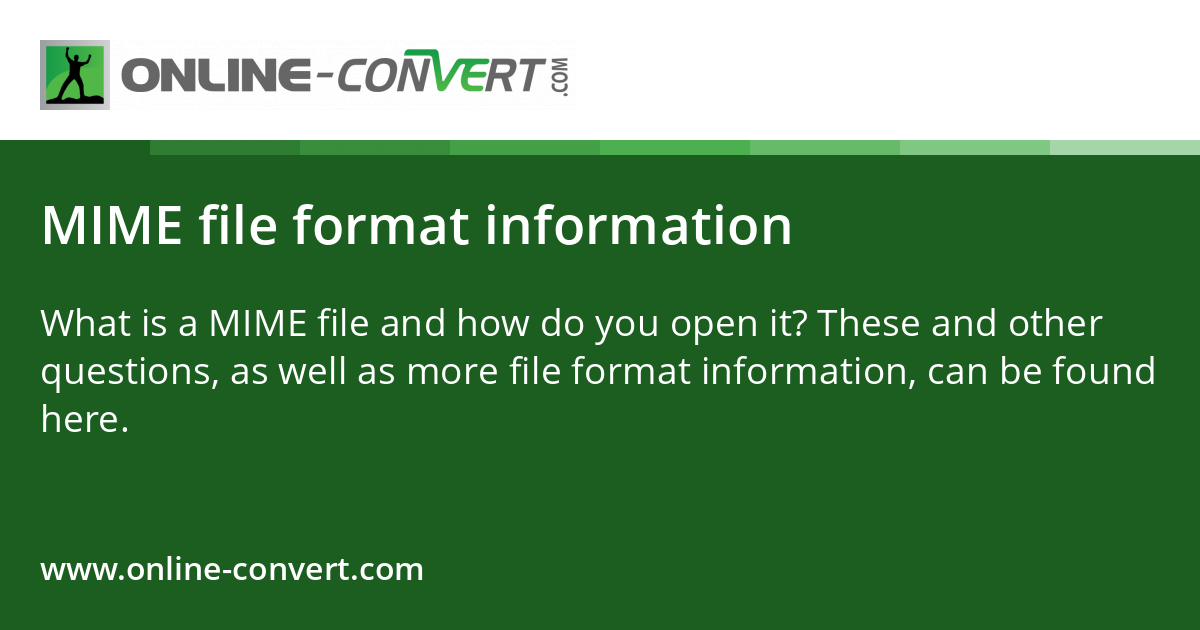 MIME file format information