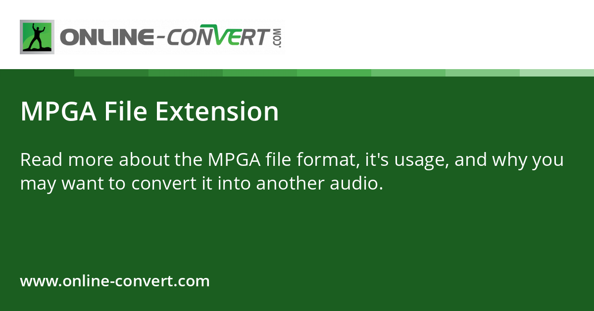 MPGA File Extension