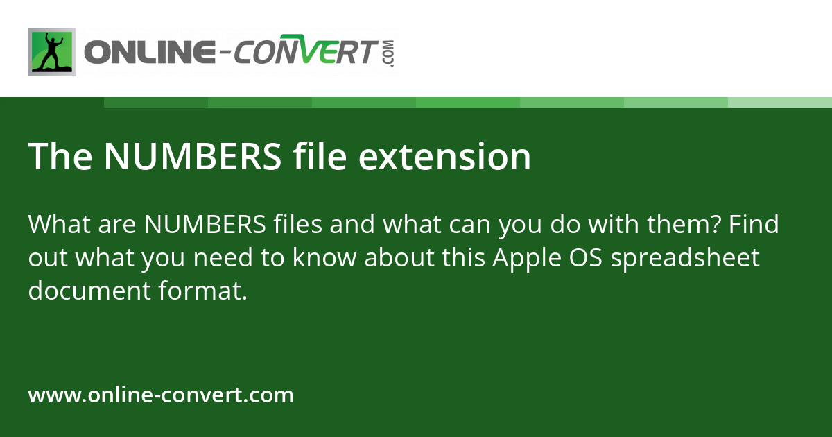 The NUMBERS file extension