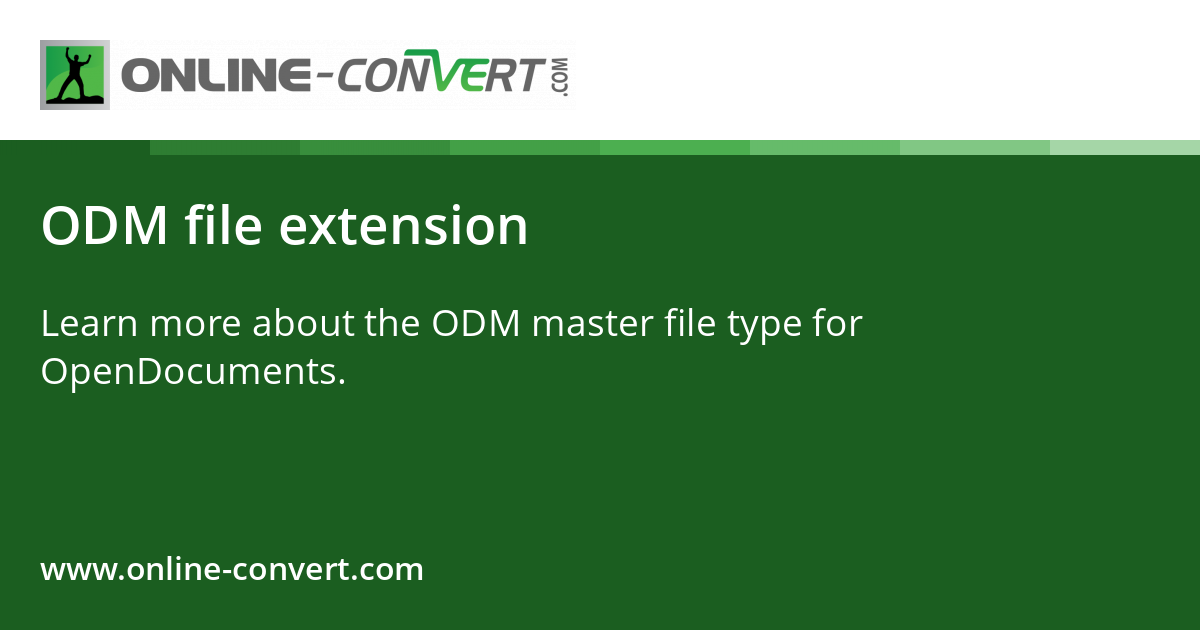 ODM file extension