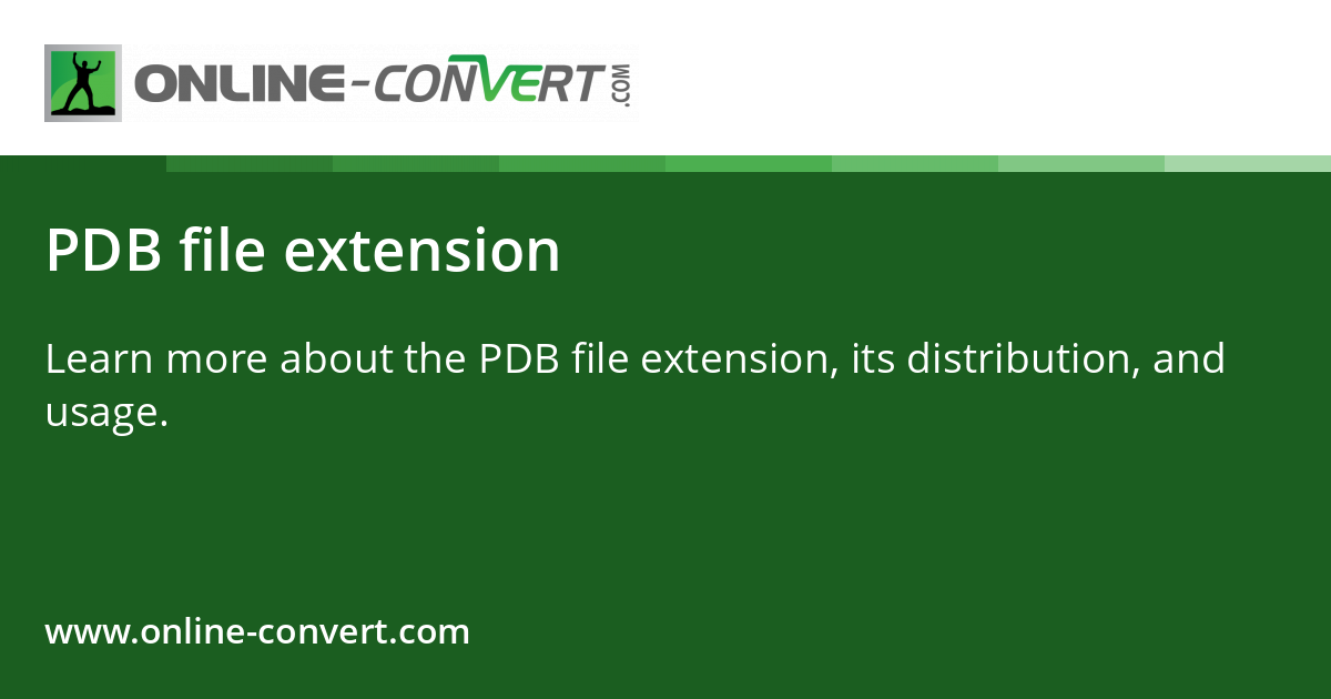 PDB file extension