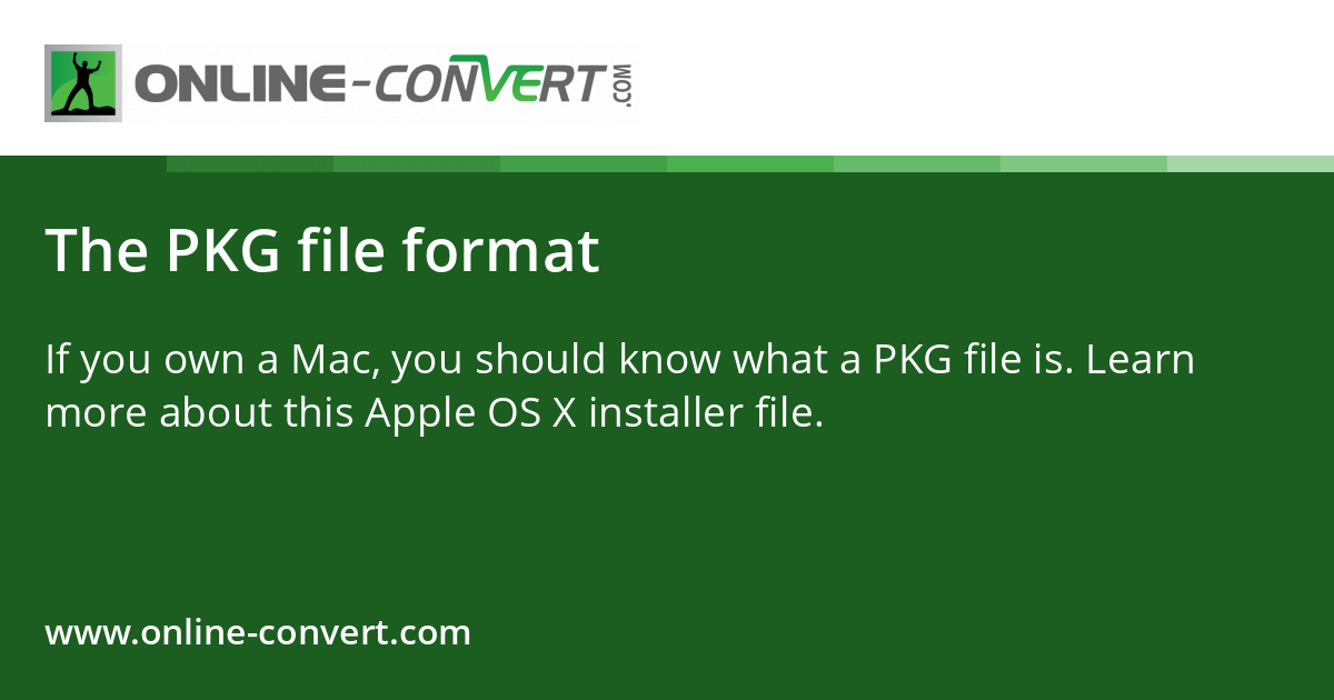 The PKG file format