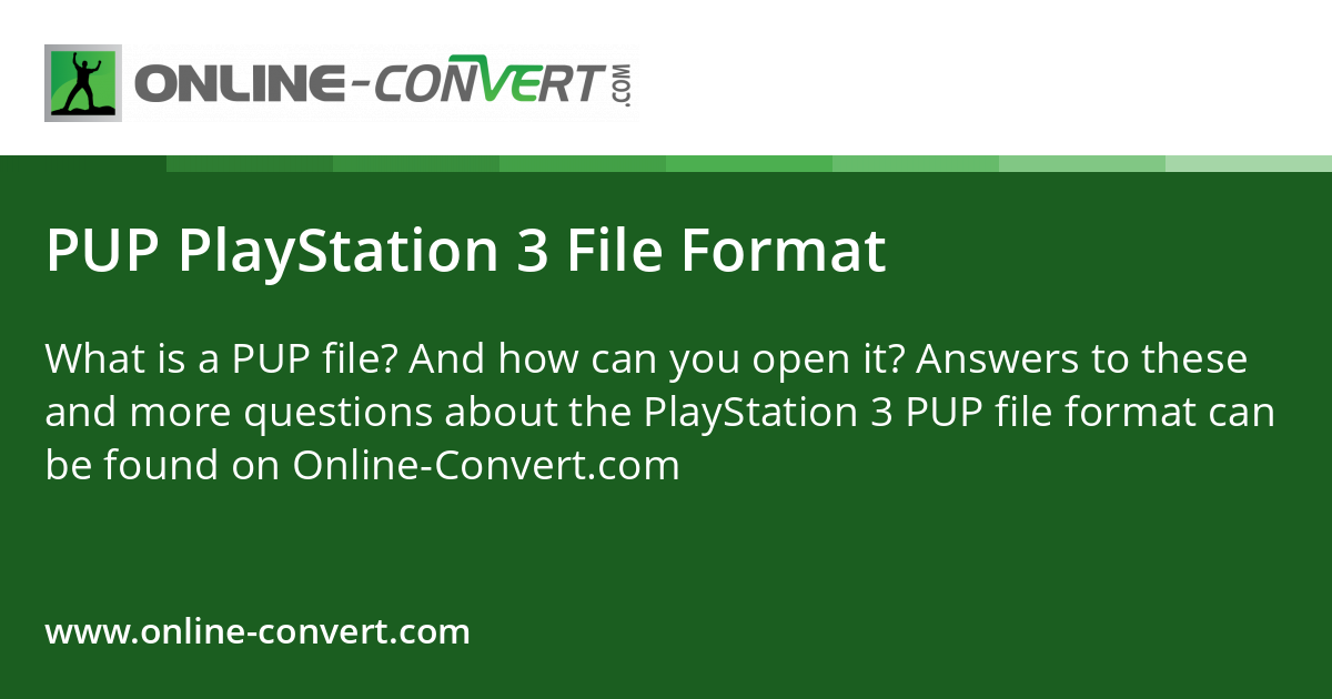 PUP PlayStation 3 File Format