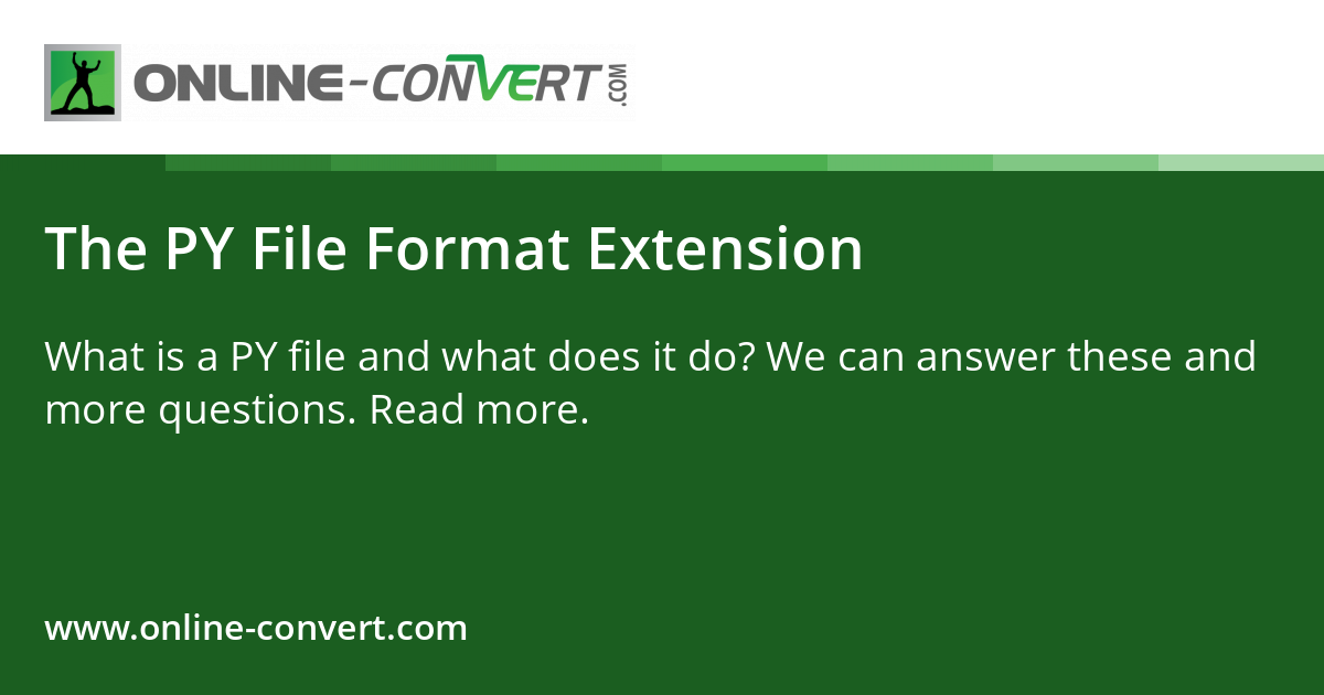 The PY File Format Extension