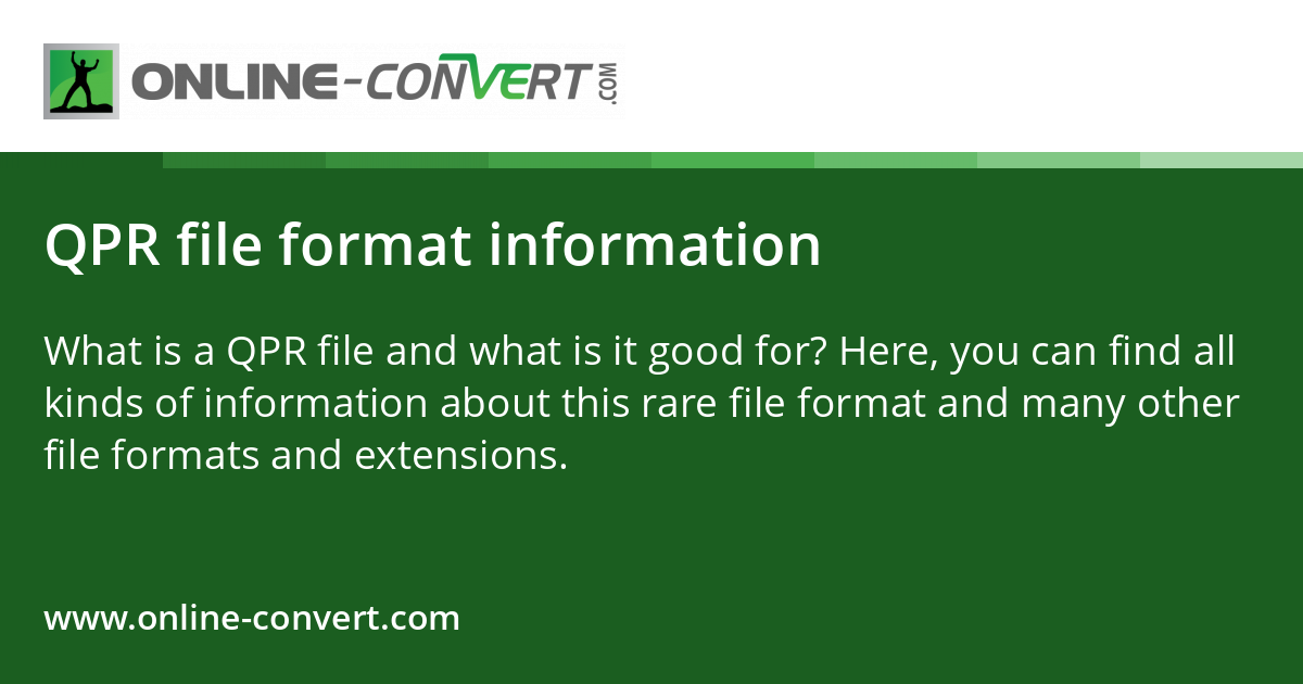 QPR file format information