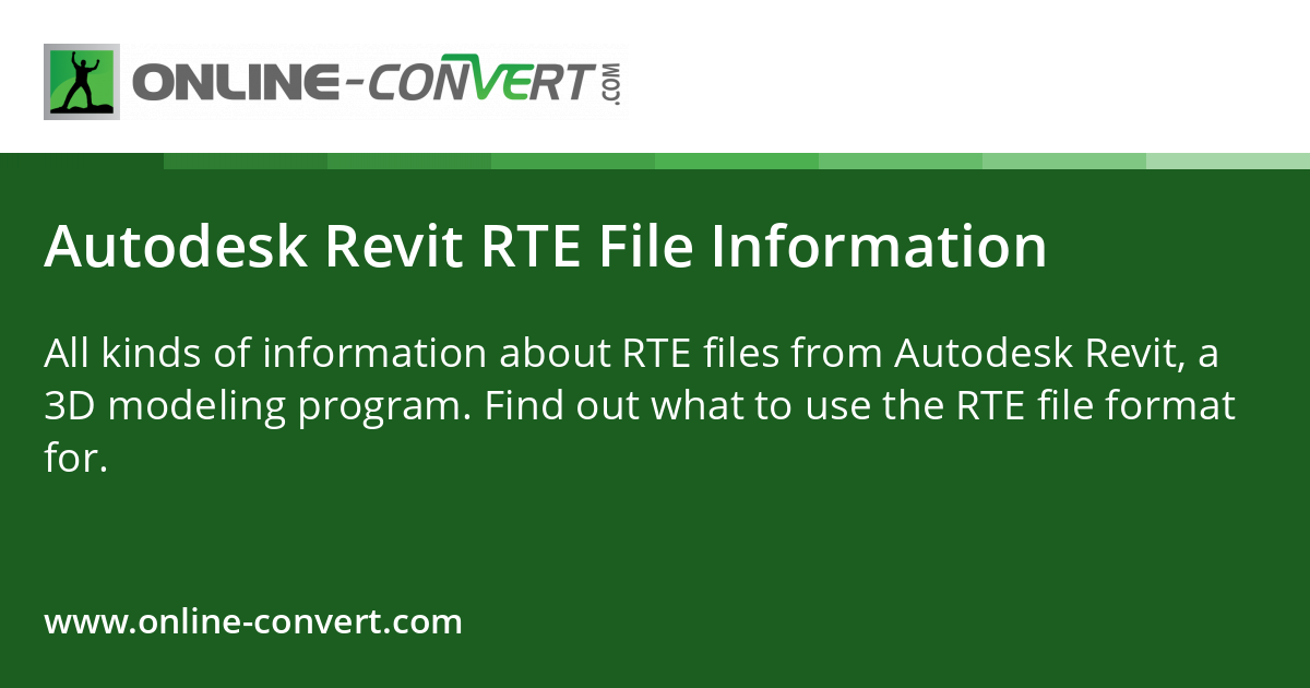Autodesk Revit RTE File Information