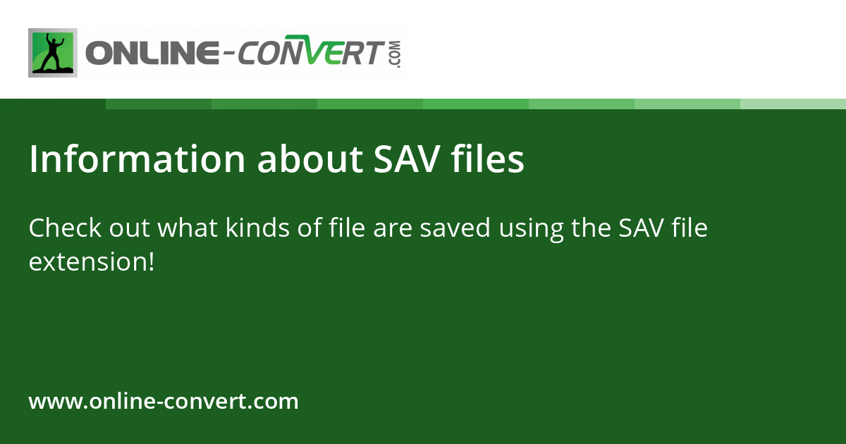 Information about SAV files