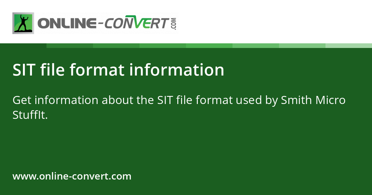 SIT file format information