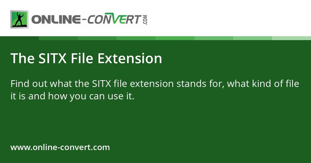 The SITX File Extension