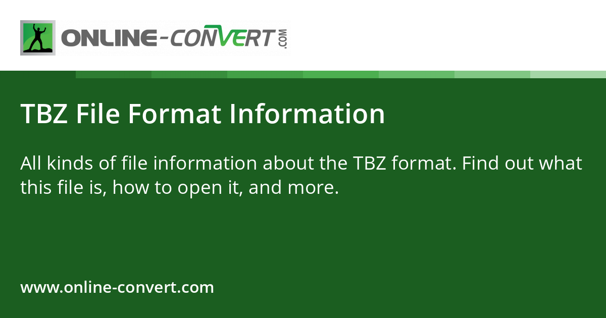 TBZ File Format Information