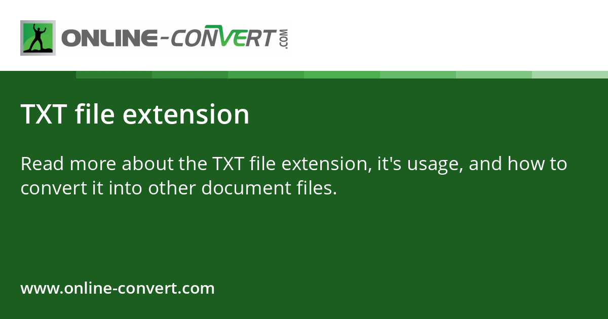 TXT file extension