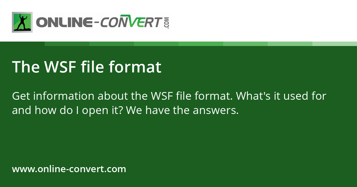 The WSF file format