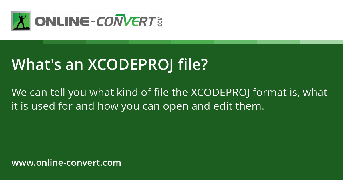 What's an XCODEPROJ file?